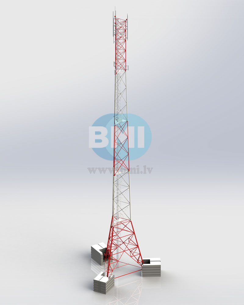 Self-supporting tower